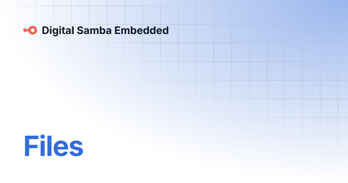 Files | Digital Samba Embedded